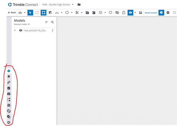 Selection Menu disappeared on Connect for Web Browser on iPad | Trimble Connect User Forum
