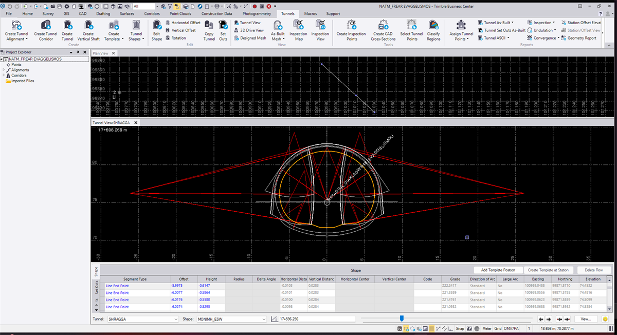 TBC Tunnel Shapes | Trimble Business Center