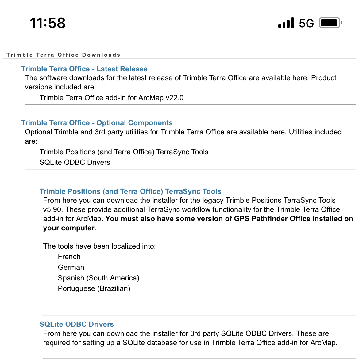 Confirmation Please: Must Pathfinder Office be installed alongside TerraOffice for TerraSync ...