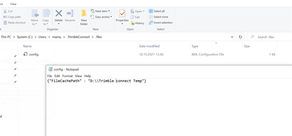 Local folder for trimble connect | Trimble Connect User Forum