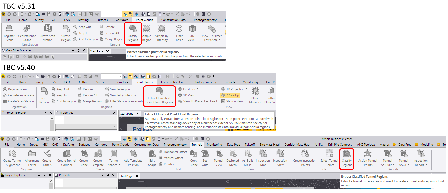 Classify Point Cloud Regions | Trimble Business Center
