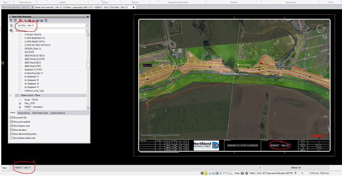 View Filter Changes with Sheet View | Trimble Business Center