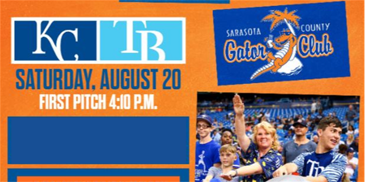 Sarasota County Gator Club - Chomp at the Trop with the Tampa Bay Rays ...