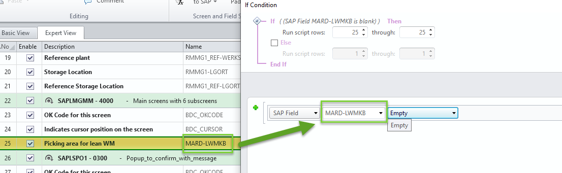 MM01 Extend to Plant script error | Automate